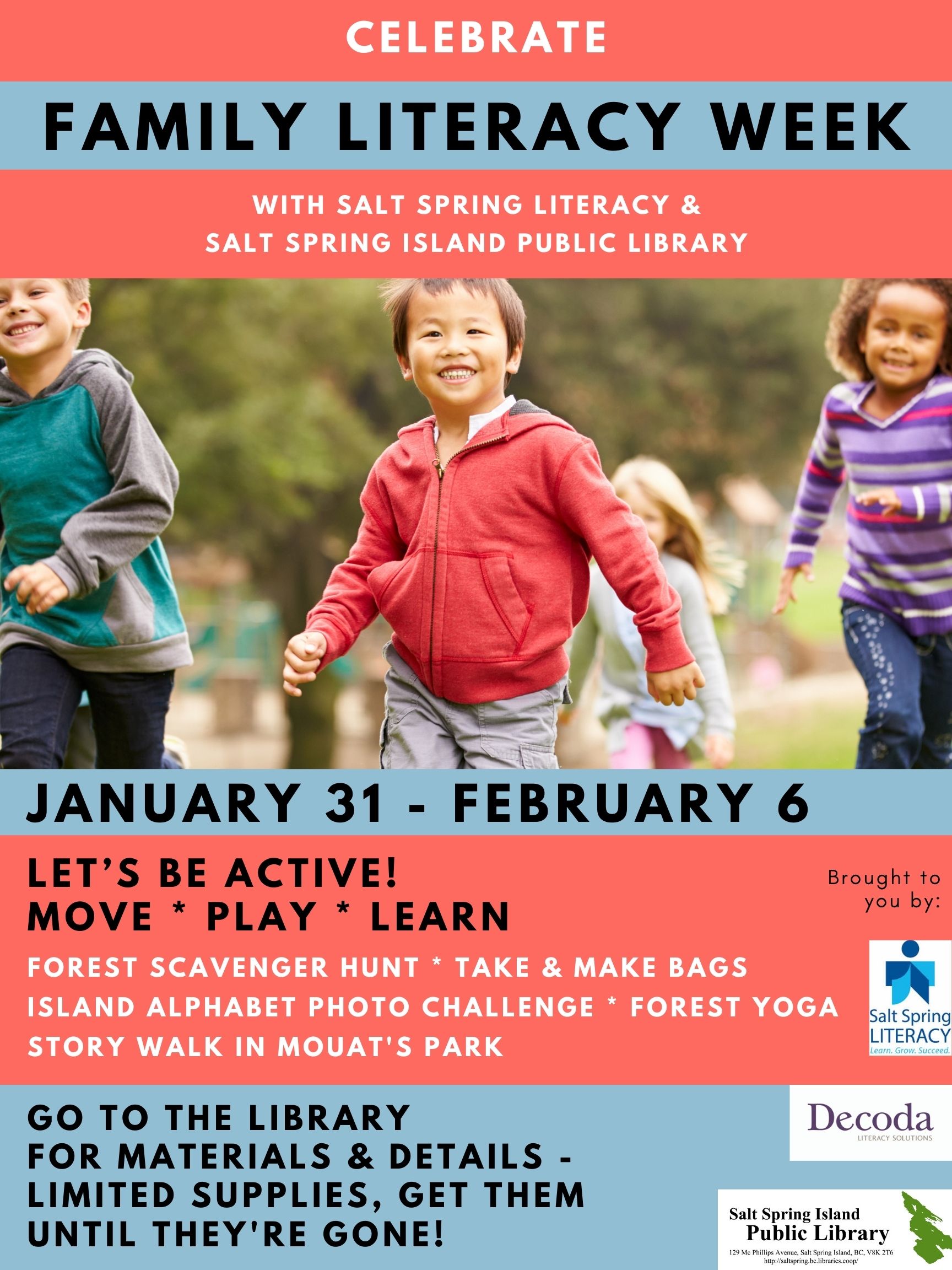Family Literacy Week Activities Salt Spring Literacy