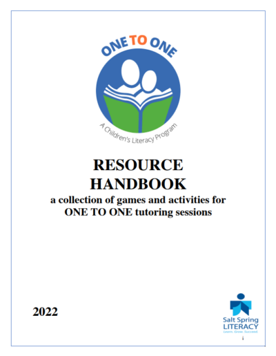ONE TO ONE Resources – Salt Spring Literacy